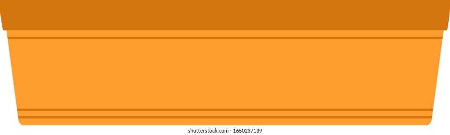 Garden Window Box Planter Isolated Vector Stock Vector (Royalty Free ...