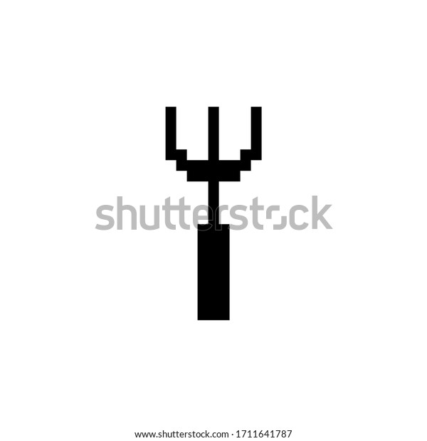 Gardening Rake Pixel Icon Tool Vector Stock Vector (Royalty Free ...