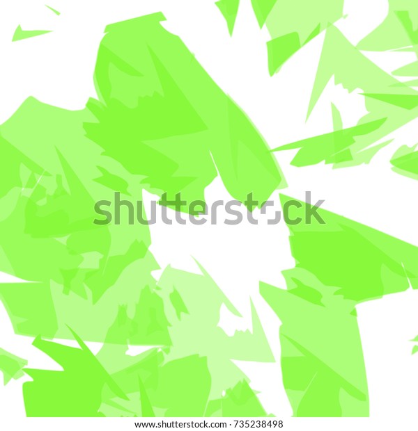 Garish Green Shard Shaped Pattern On Stock Vector (Royalty Free ...