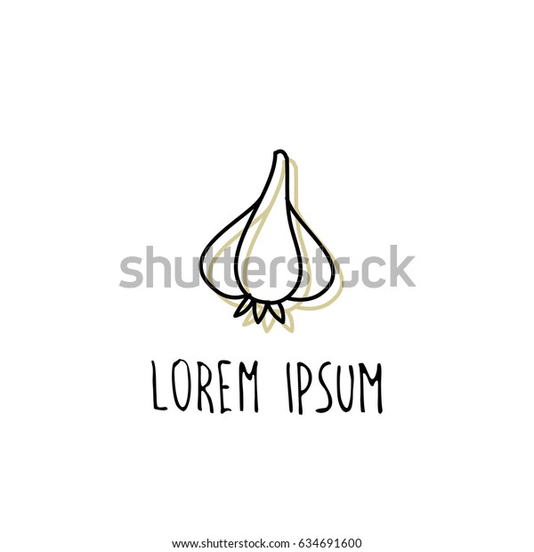 Garlic Doodle Icon Stock Vector (Royalty Free) 634691600 | Shutterstock