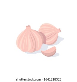 Garlic Vector 3d Isometric Color Web Stock Vector (Royalty Free ...