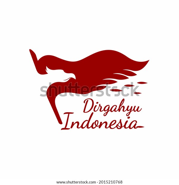 Garuda Flag Logo Mascot Cartoon Illustration Stock Vector (Royalty Free ...