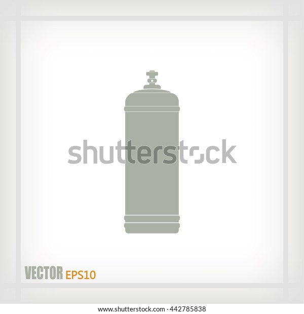 Gas Bottle Vector Icon Stock Vector (Royalty Free) 442785838 | Shutterstock