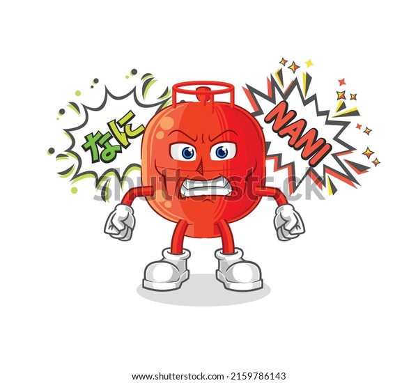 Gas Cylinder Anime Angry Vector Cartoon: เวกเตอร์สต็อก (ปลอดค่า ...