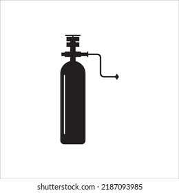 Gas Cylinders Icon Logo Vector Design Stock Vector (Royalty Free ...