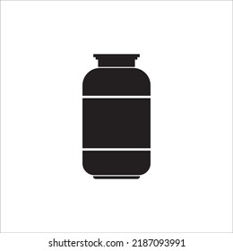 Gas Cylinders Icon Logo Vector Design Stock Vector (Royalty Free ...