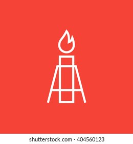 Gas Flare Line Icon Stock Vector (Royalty Free) 404560123 | Shutterstock