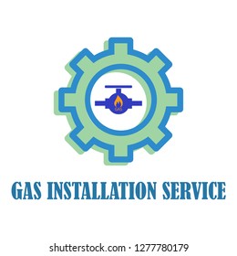 Gas Installation Logo: vector de stock (libre de regalías) 1277780179 ...