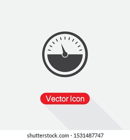 Gas Level Iconspeedometer Iconefficiency Icon Vector Stock Vector ...