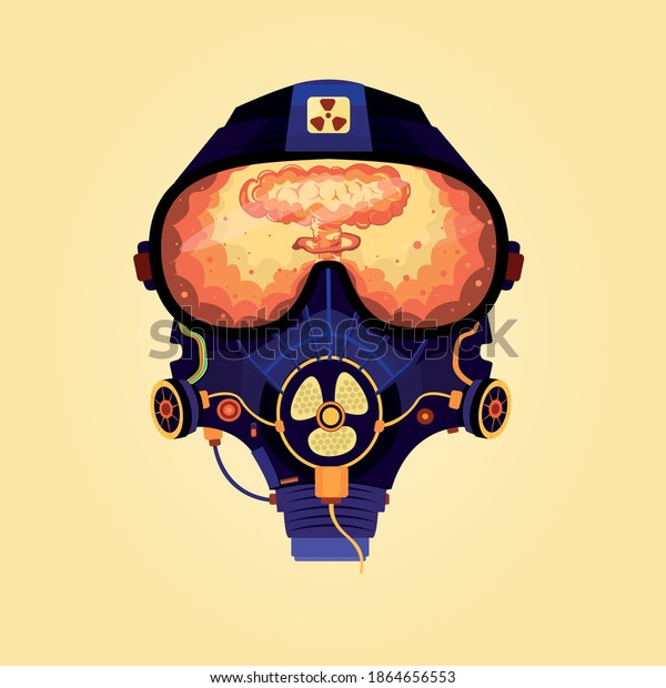 Gas Mask Graffiti Style Vector Illustration Stock Vector (Royalty Free ...