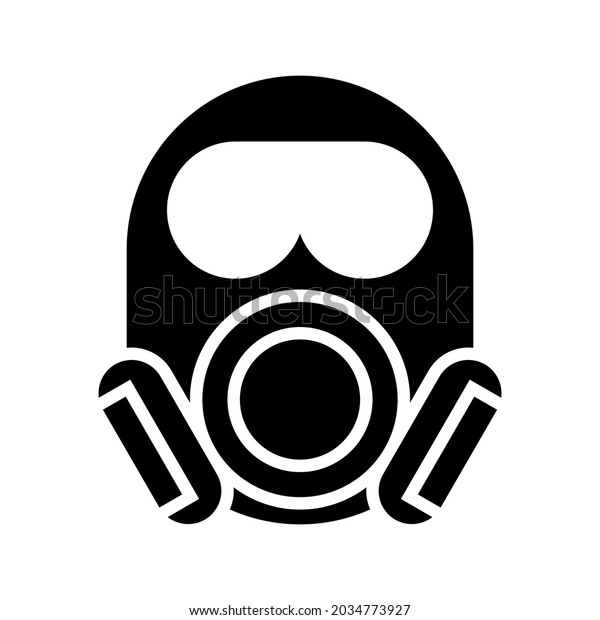 Gas Mask Icon Logo Isolated Sign Stock Vector (Royalty Free) 2034773927 ...