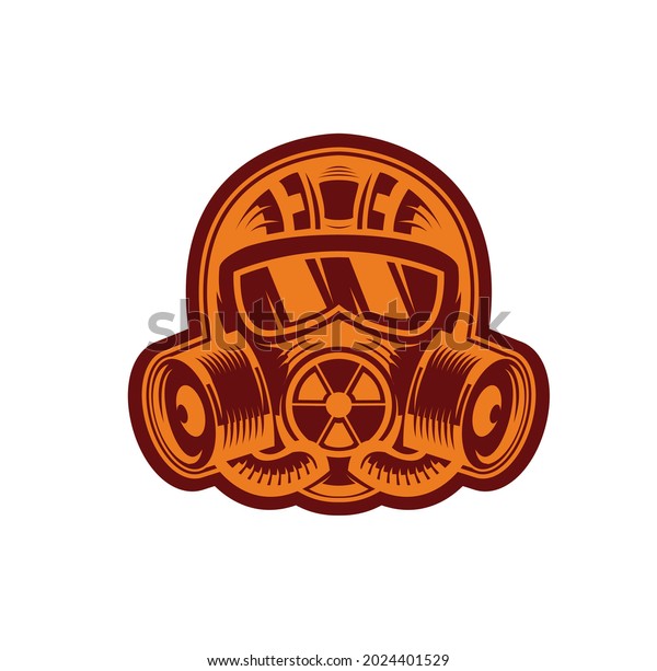 Gas Mask Vector Illustration Logo Design Stock Vector (Royalty Free ...
