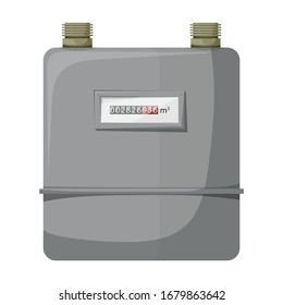 Gas Meter Vector Iconcartoon Vector Icon Stock Vector (Royalty Free ...