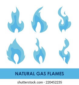 Gas Natural Graphic Design Vector Illustration Stock Vector (Royalty ...