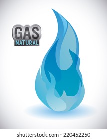 Gas Natural Graphic Design Vector Illustration Stock Vector (Royalty ...