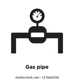 Gas Pipe Icon Vector Isolated On Stock Vector (Royalty Free) 1176665596 ...
