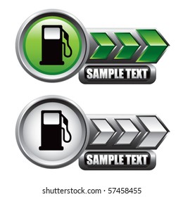 Gas Pump Icon Green White Arrow Stock Vector (Royalty Free) 57458455 ...