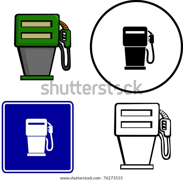 Gas Pump Illustration Sign Symbol Stock Vector (Royalty Free) 76273555 ...