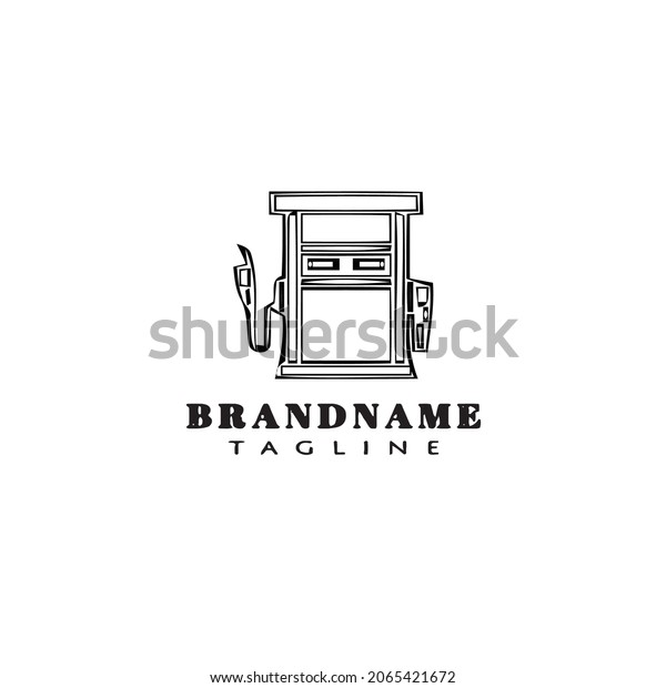 Gas Pump Logo Cartoon Icon Design Stock Vector (Royalty Free ...