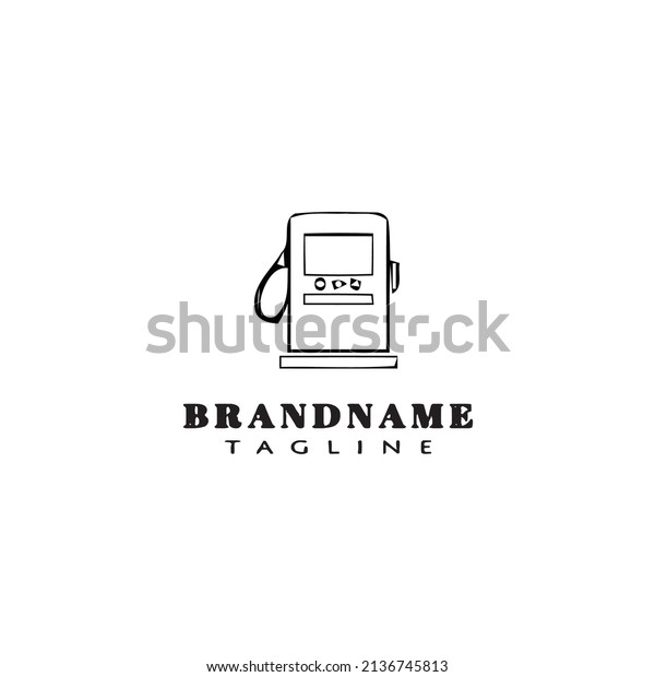 Gas Pump Logo Cartoon Icon Design Stock Vector (Royalty Free ...