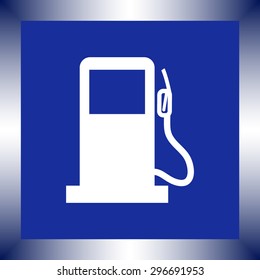Gas Pump Sign Icon Vector Illustration Stock Vector (Royalty Free ...