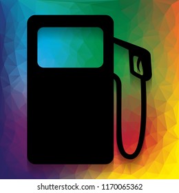 Gas Pump Sign Vector Flat Style Stock Vector (Royalty Free) 1170065362 ...