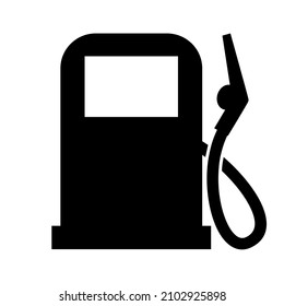 Gas Pump Vector Sign Gasoline Station Stock Vector (Royalty Free ...