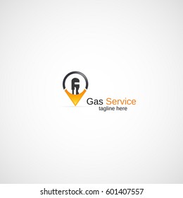 Gas Service Logo Stock Vector (Royalty Free) 601407557 | Shutterstock