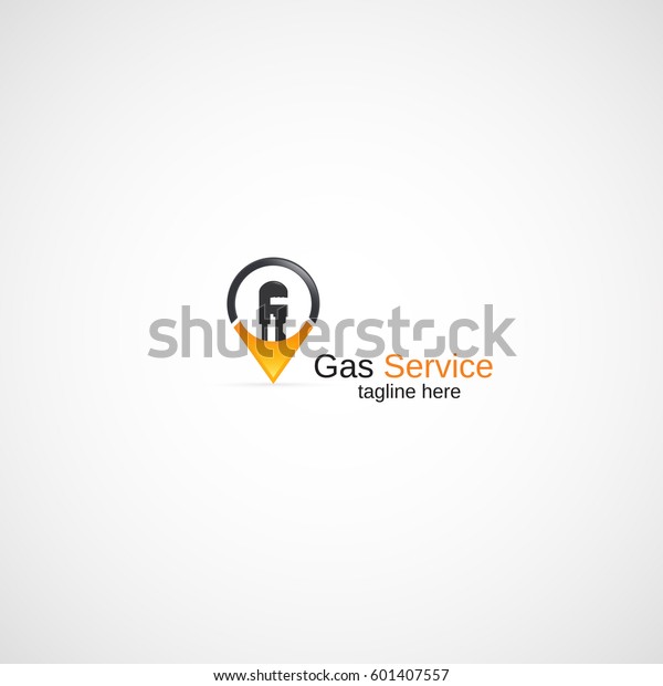 Gas Service Logo Stock Vector (Royalty Free) 601407557