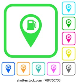 Gas Station Gps Map Location Vivid Stock Vector (Royalty Free ...
