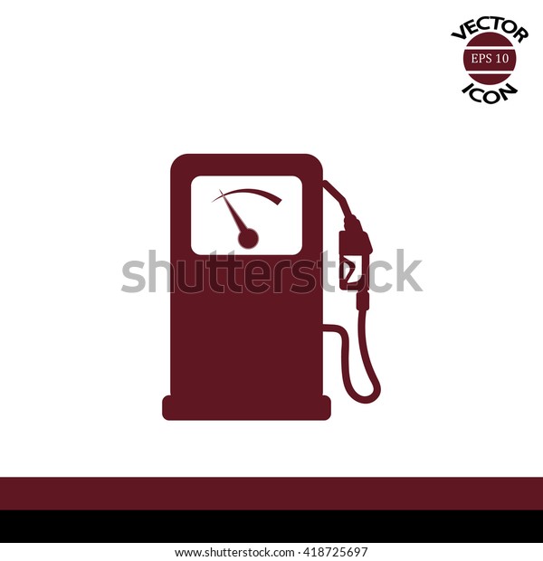 Gas Station Sign Stock Vector (Royalty Free) 418725697 | Shutterstock