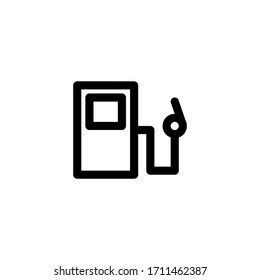 Gas Station User Interface Outline Icon Stock Vector (Royalty Free ...