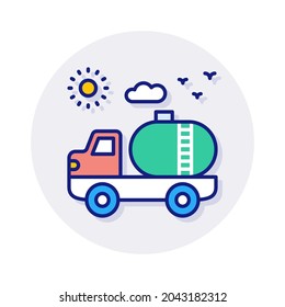 Gas Tank Icon Vector Logotype Stock Vector (Royalty Free) 2043182312 ...