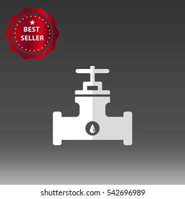 Gas Valve Vector Icon Illustration Stock Vector (Royalty Free ...