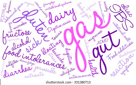 Gas Word Cloud On White Background Stock Vector (Royalty Free ...