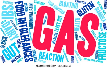 Gas Word Cloud On White Background Stock Vector (Royalty Free ...