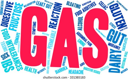 Gas Word Cloud On White Background Stock Vector (Royalty Free ...