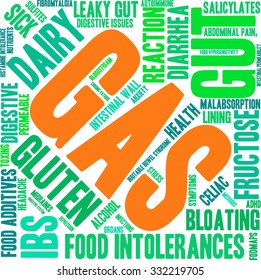 Gas Word Cloud On White Background Stock Vector (Royalty Free ...