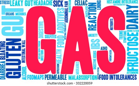 Gas Word Cloud On White Background Stock Vector (Royalty Free ...