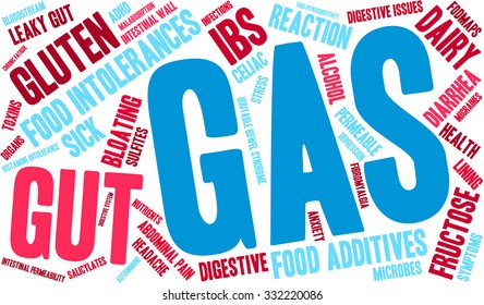 Gas Word Cloud On White Background Stock Vector (Royalty Free ...