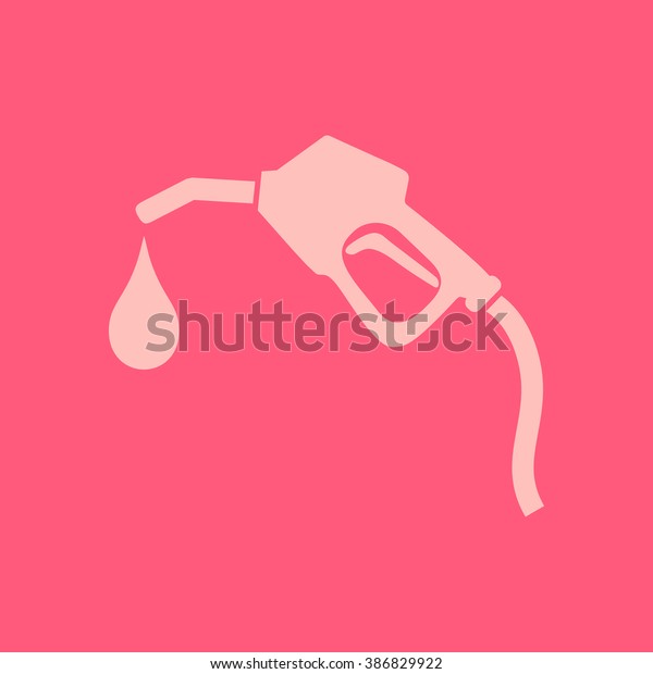 Gasoline Pump Nozzle Sign Station Icon Stock Vector (Royalty Free ...