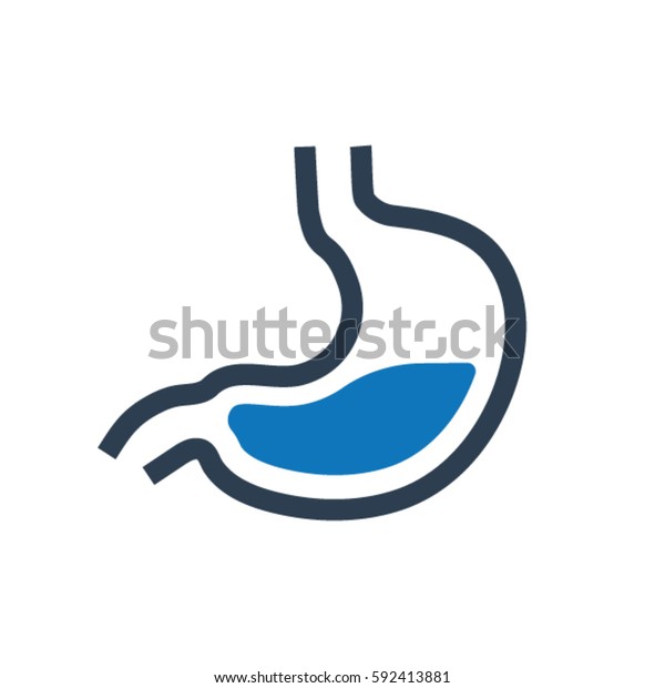 Gastroenterology Icon Stock Vector (Royalty Free) 592413881