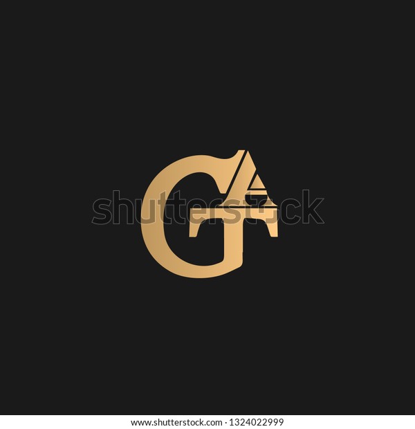 Gat Gta Logo Vector Golden Initial Stock Vector (Royalty Free ...