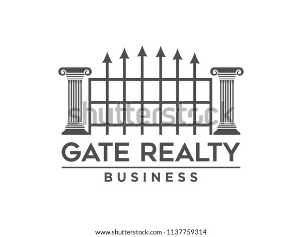 Gate Logo Design Inspiration Stock Vector (Royalty Free) 1137759314