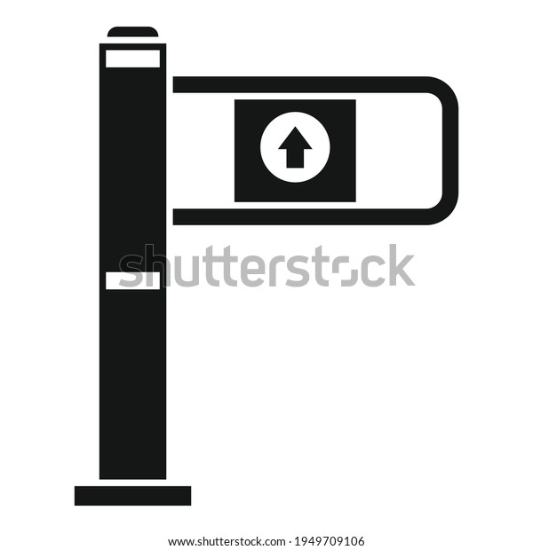 Gate Turnstile Icon Simple Illustration Gate Stock Vector (Royalty Free ...