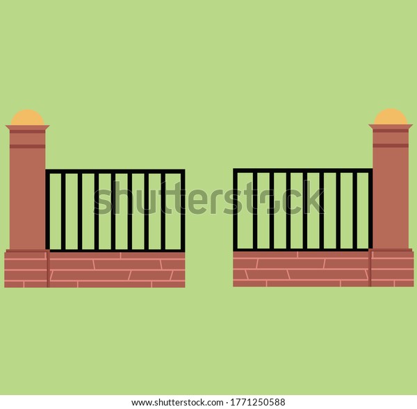Gates Simple Clip Art Vector Illustration Stock Vector (Royalty Free ...