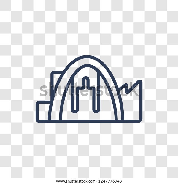 Gateway Arch Icon Trendy Linear Gateway Stock Vector (Royalty Free ...