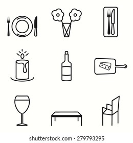 Gathering Icons Set Stock Vector (Royalty Free) 279793295 | Shutterstock