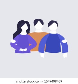 Gathering Vectors Illustration Compony People Together Stock Vector ...