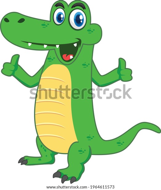 Gator Cartoon Vector Art Illustration Stock Vector (Royalty Free ...